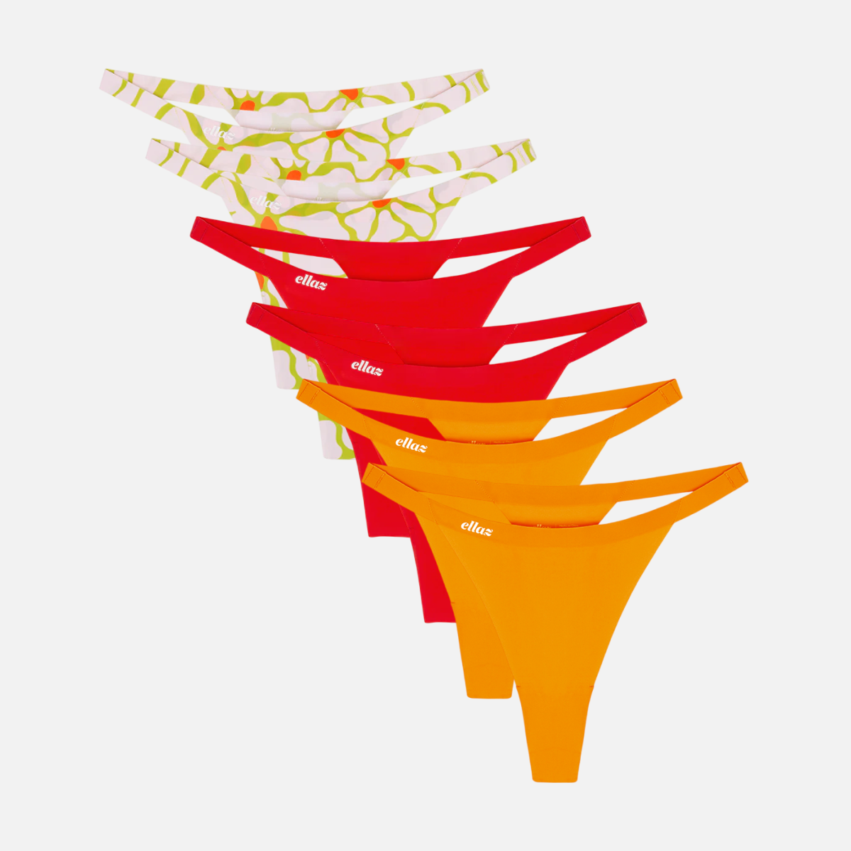 SET | Tanga G string Seamless - 6 Piezas – ellaz